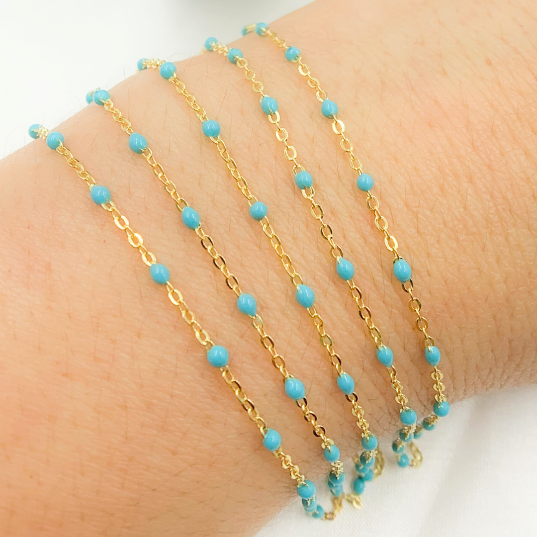 Shop 14K Gold Enamel Chains & Necklaces | Tresor Jewelry Inc