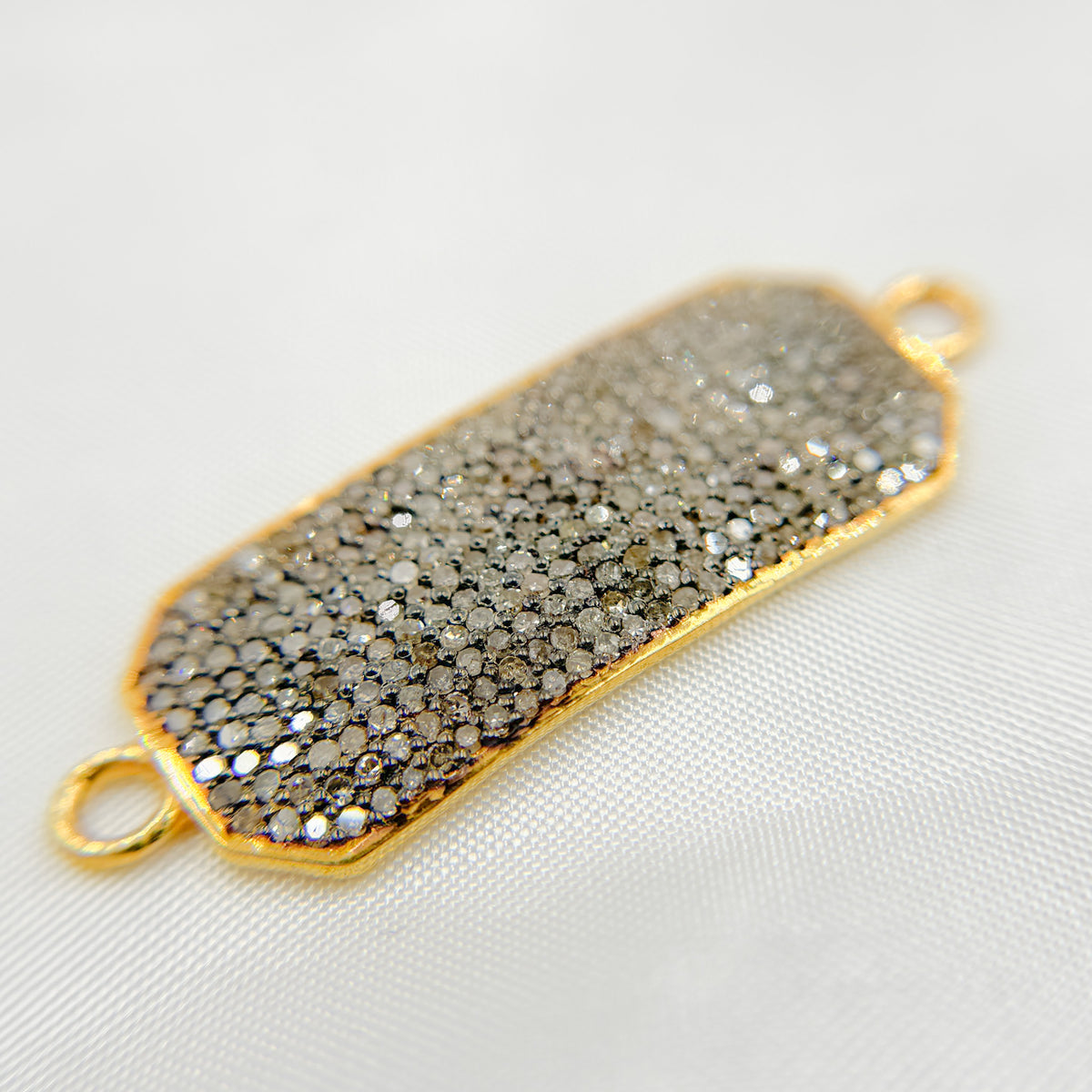 Buy Diamond Sterling Silver Octagon Connector
