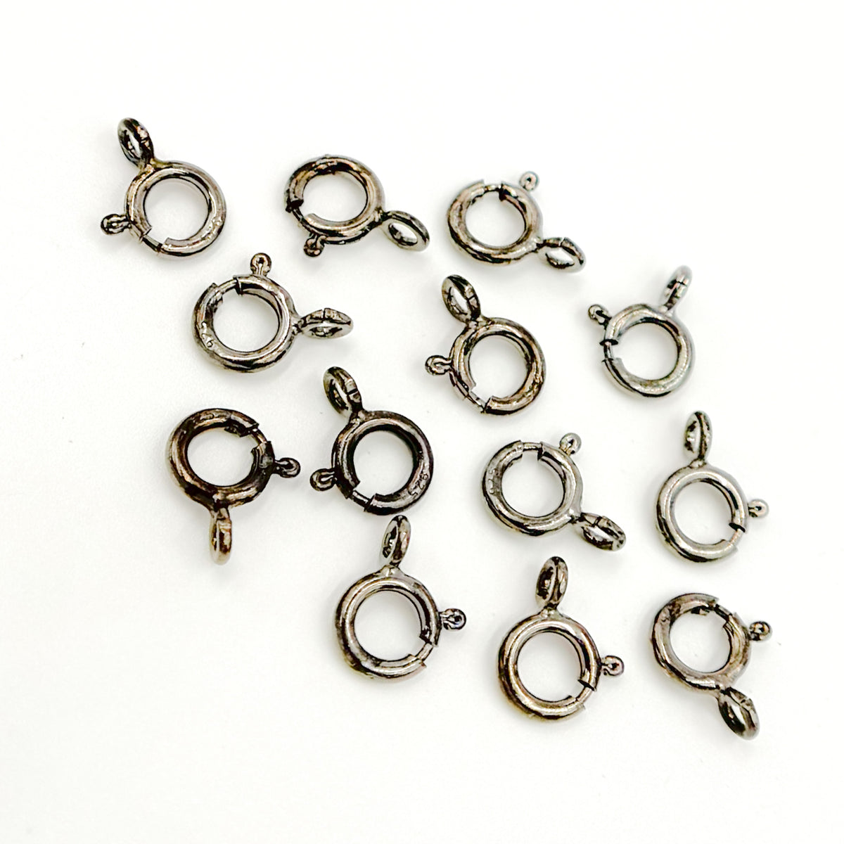 Buy Online 6MM Black Rhodium Sterling Spring Ring Clasp