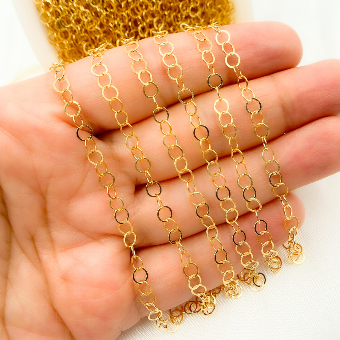 Buy Online 14K Gold Filled Flat Oval Link Chain Now