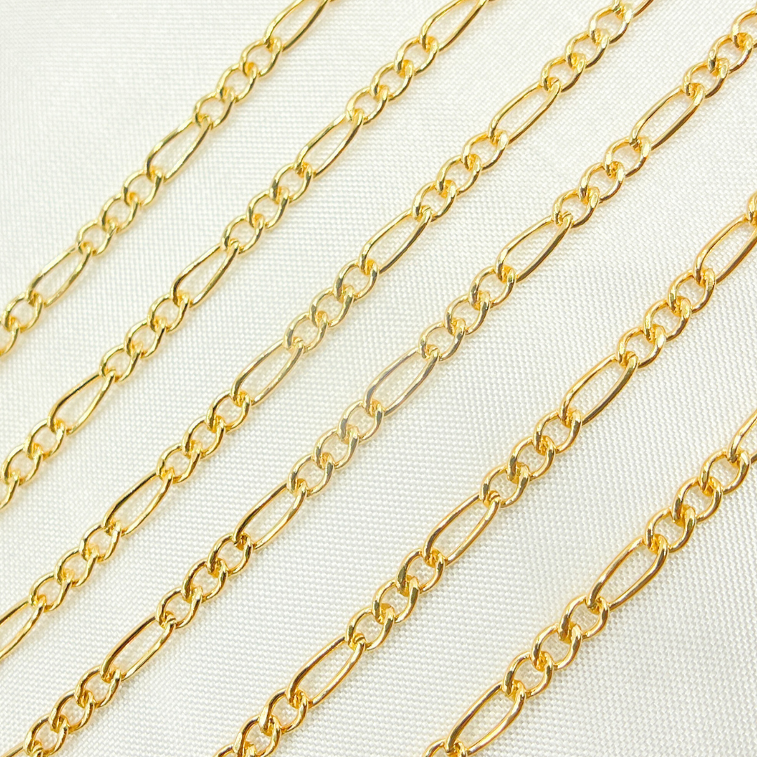 2431CHRGF. 14K Yellow Gold Filled Figaro Style Chain.