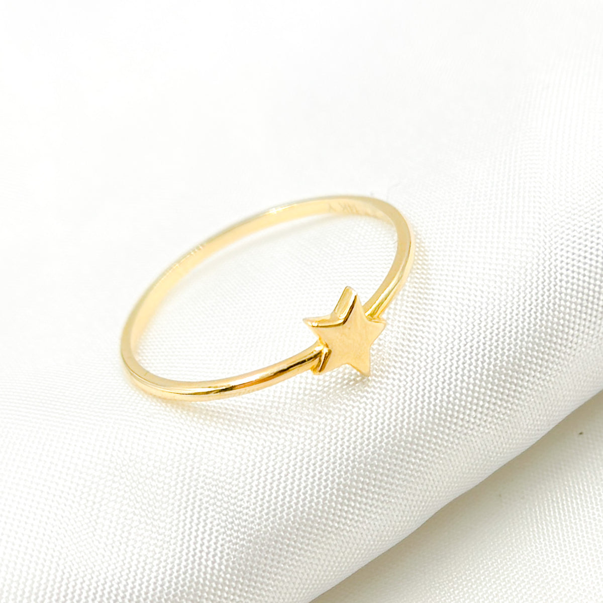 Buy Online 14K Solid Gold Star Ring for Elegant Wear