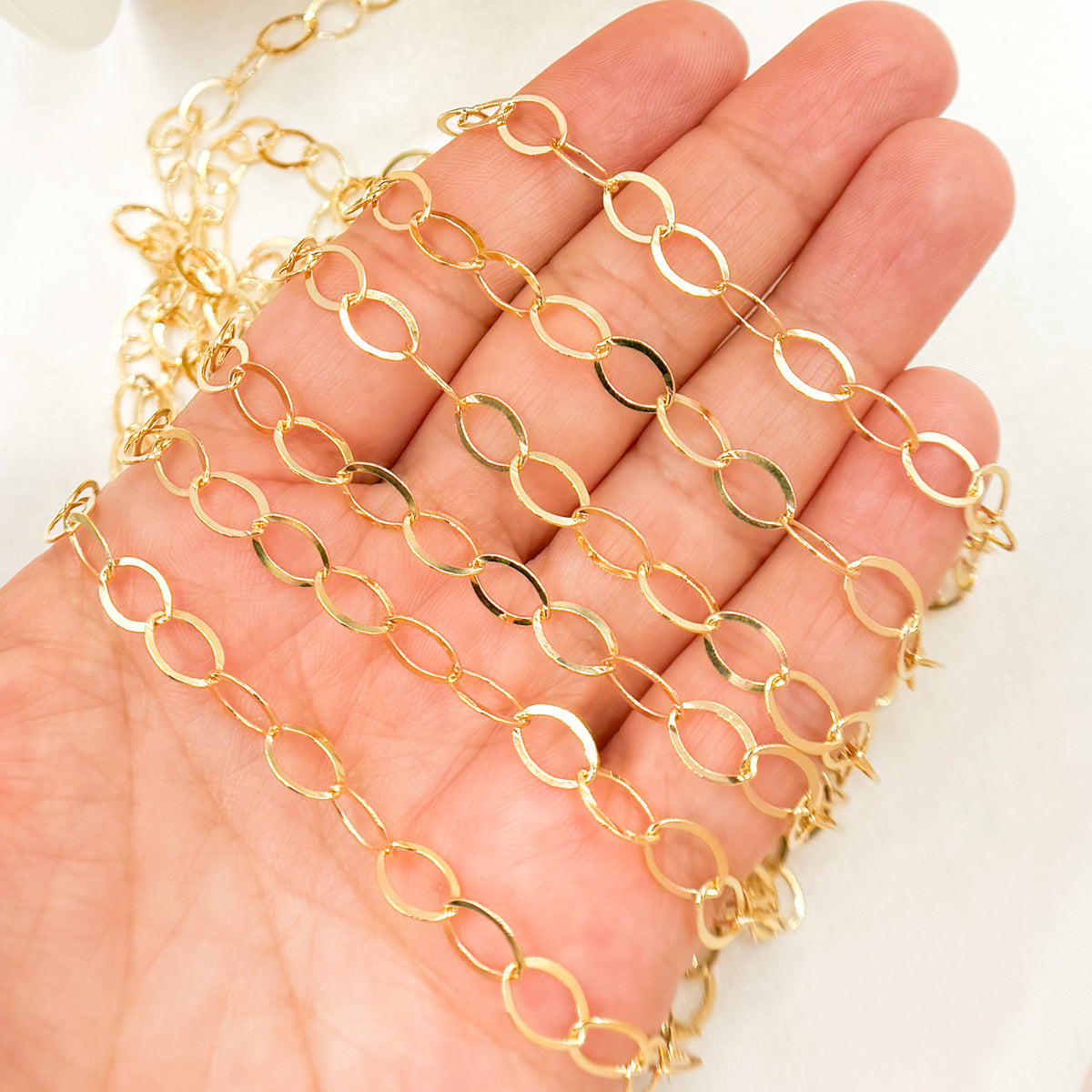 Buy Online 14K Gold Filled Flat Oval Link Chain Today